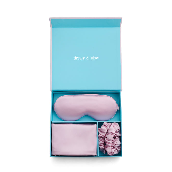 Silver Cloud Pink Satin Gift Set with Silver Ions