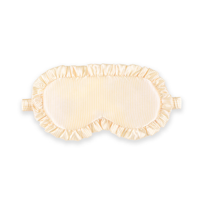 Silver Cloud Satin Frilly Sleep Mask - Buttercup Collection